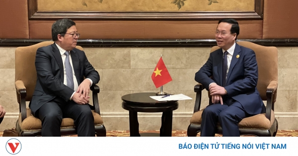 Chủ tịch nước Võ Văn Thưởng tiếp lãnh đạo một số Tập đoàn Trung Quốc